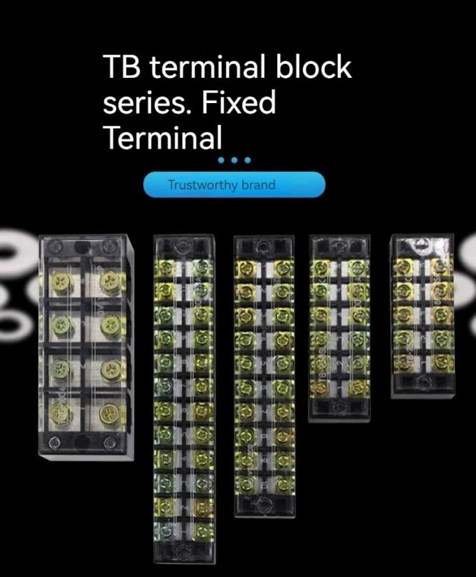 TB Series Barrier Pc TB Wire Connect Fixed Terminal Blocks PVC Cable ...