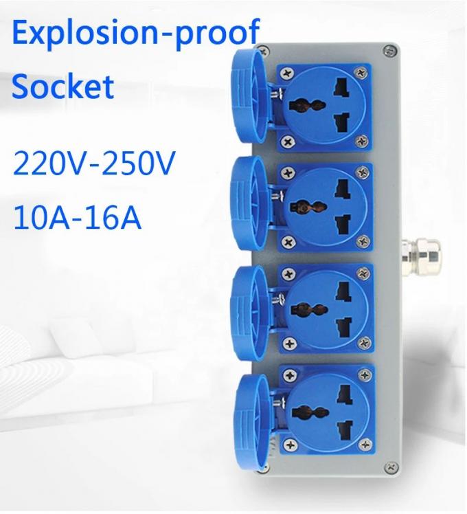 220V Outdoor Explosion Proof Socket Five Hole Exposed Concealed 16A ...