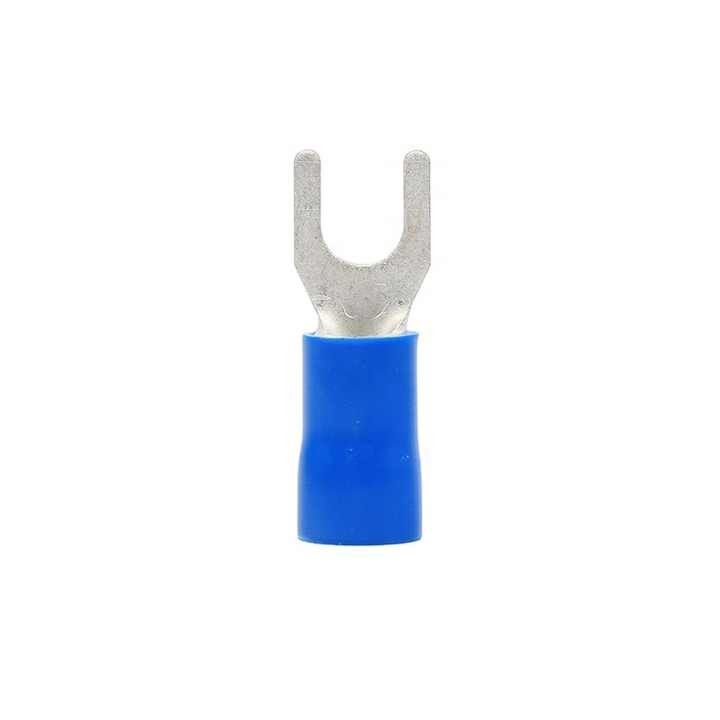 SV Forked Brass Cold Press Terminal Block U-shaped insulated crimping ...