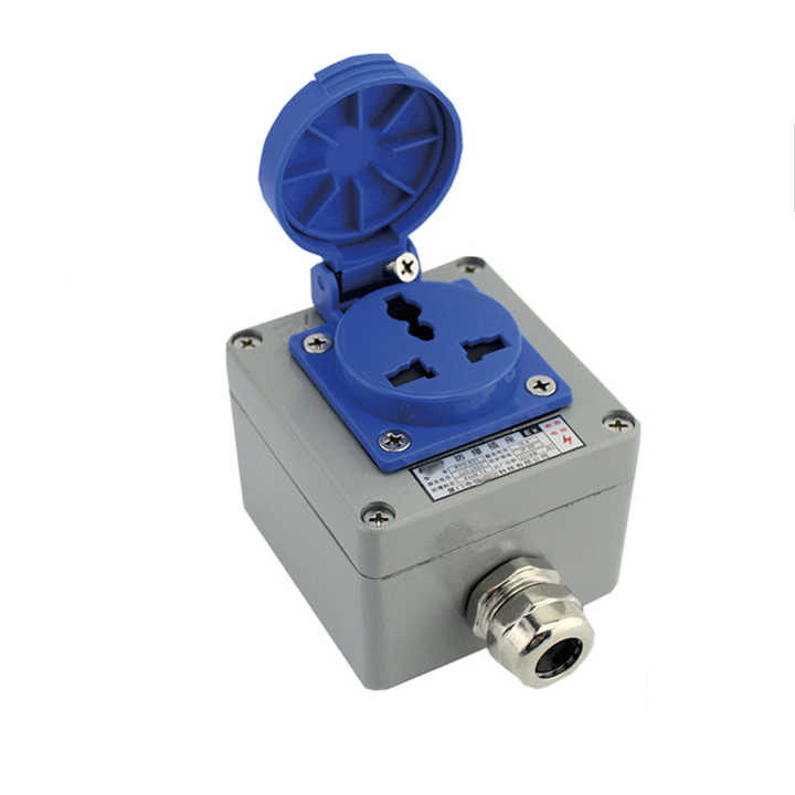 220V Outdoor Explosion Proof Socket Five Hole Exposed Concealed 16A ...