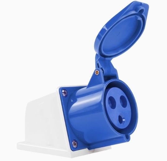 3 Pin 32A 220v Industrial Waterproof Socket 3pole Exposed And Concealed ...