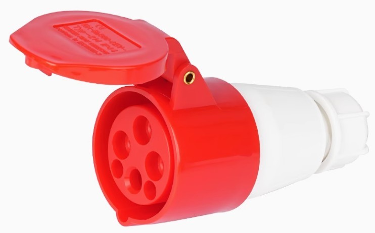 4 Pole 32A Industrial Connector IP67 380v Waterproof Moveable Socket