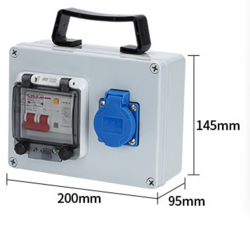 220V 16A Mobile Outdoor Waterproof Industrial Socket Box 380V 32A ...